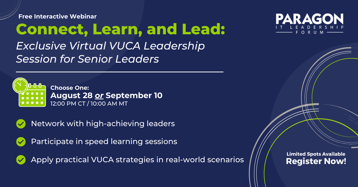 Exclusive Virtual Sessions for Senior Leaders